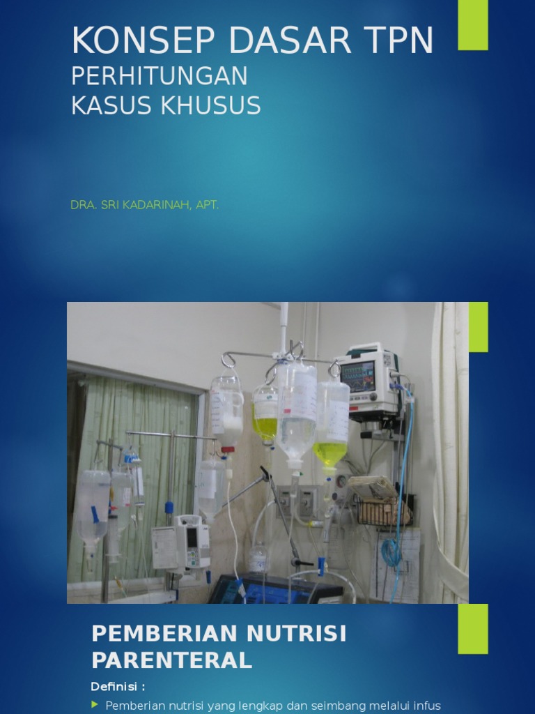 Tpn Basics And Special Cases Calculations Pdf