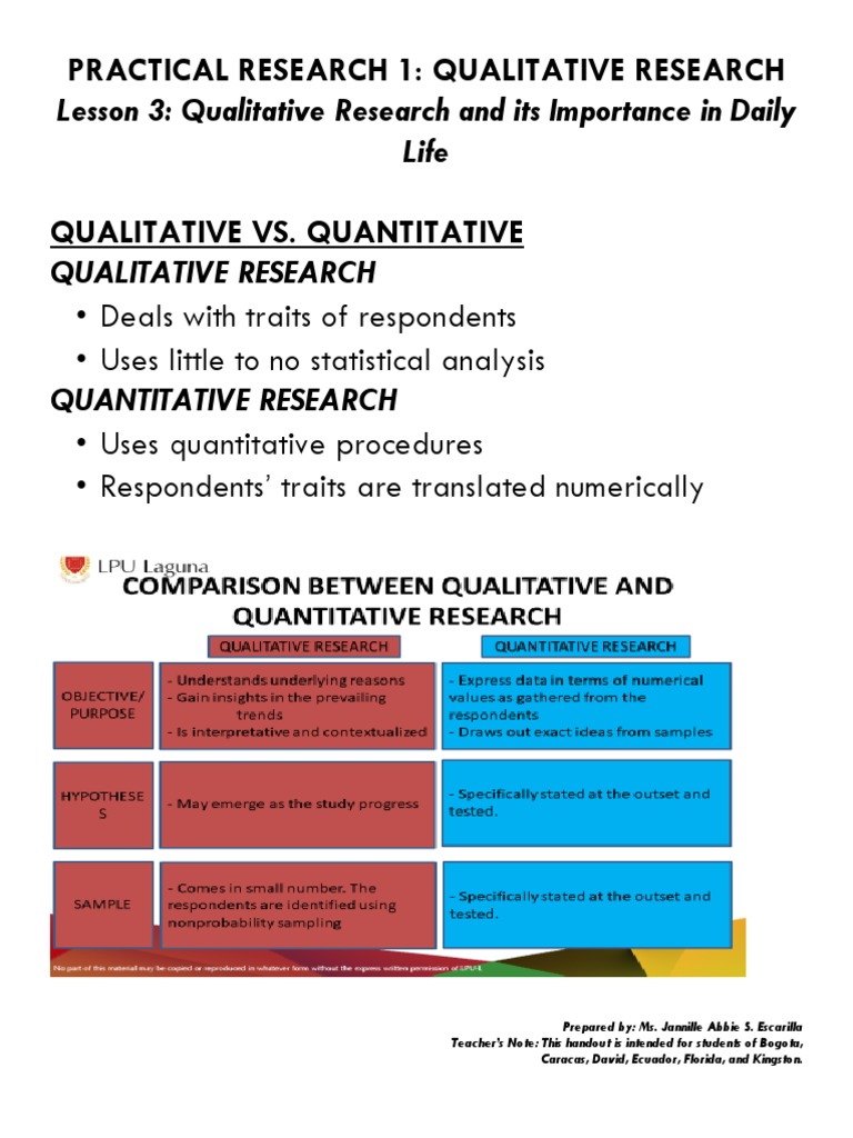 Quali Vs Quanti | PDF | Qualitative Research | Quantitative Research