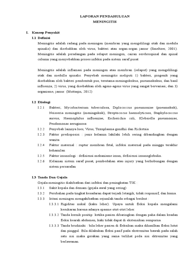 LP Meningitis Pathway | PDF