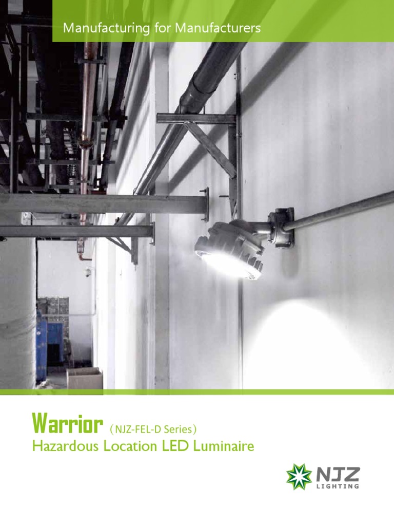 Cutsheet Warrior FEL D Series Explosion Proof Light NJZ Lighting | PDF ...