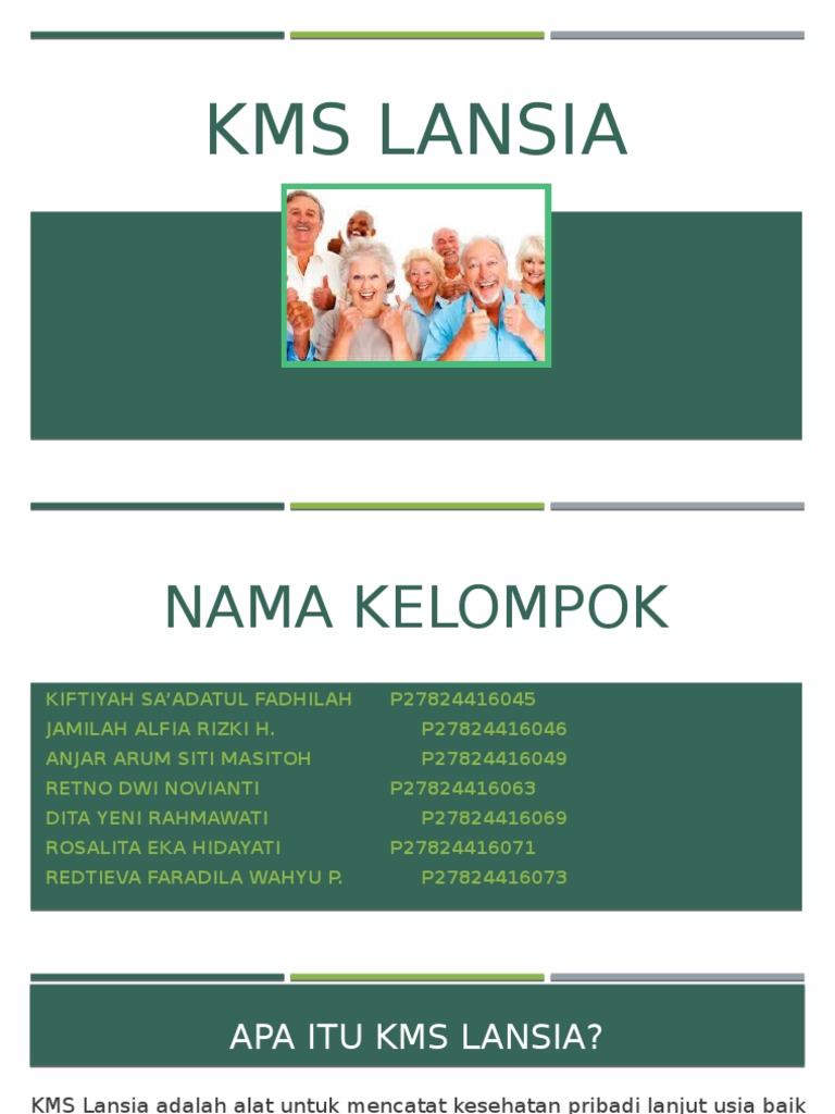 Kms Lansia | PDF