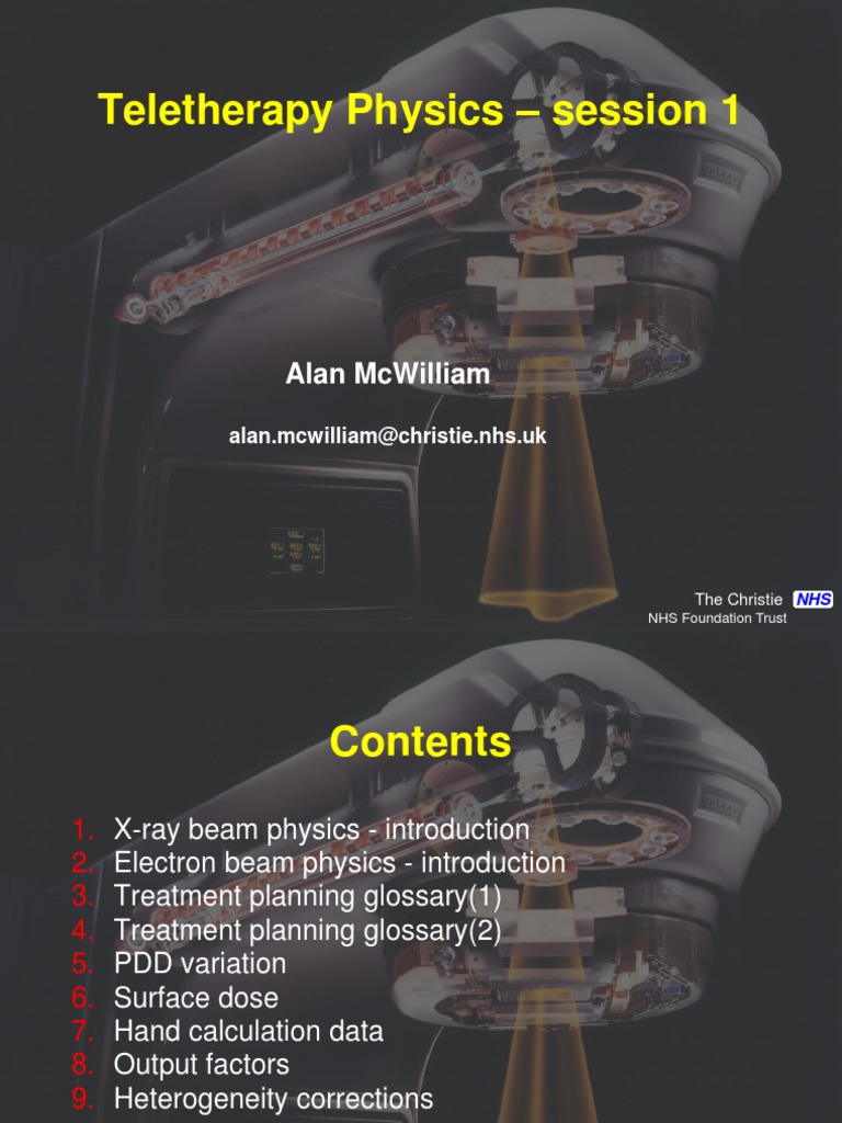 Teletherapy 01 | PDF | Absorbed Dose | X Ray