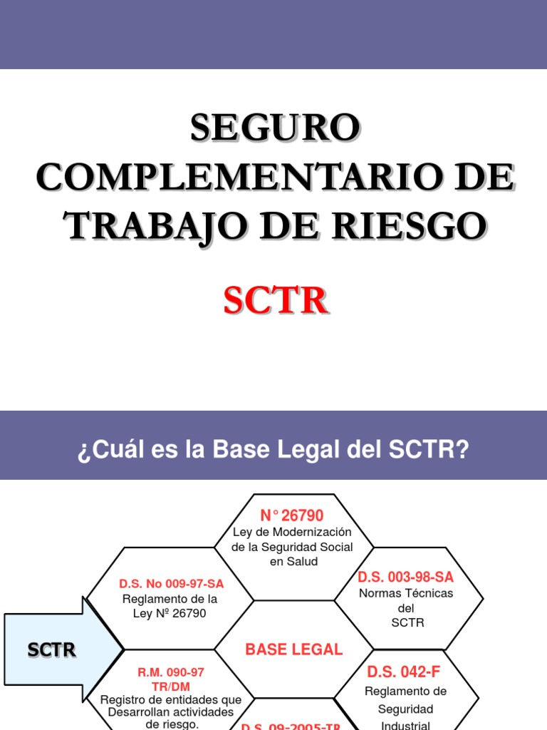 SCTR | PDF | Bienestar | Medicina