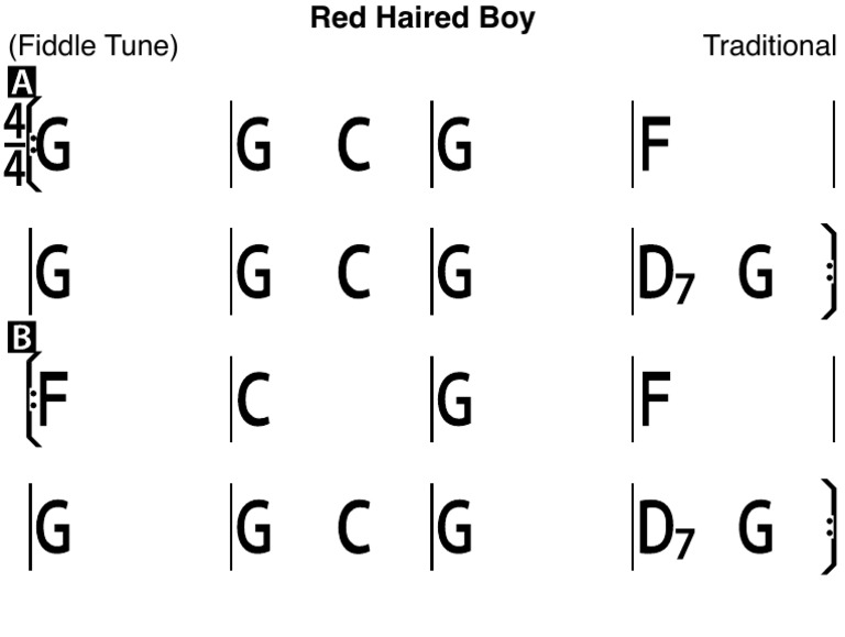 Red Haired Boy Fiddle Tune Traditional | PDF