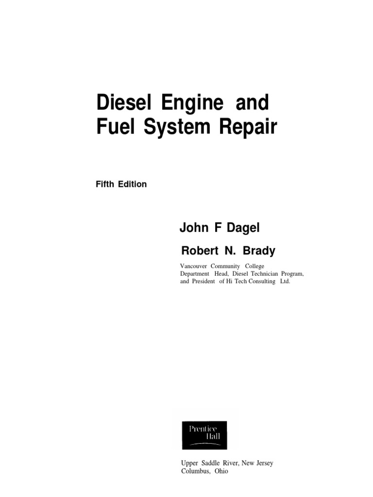 Diesel Engine and Fuel System Repair Fifth Edition PDF | PDF | Piston ...