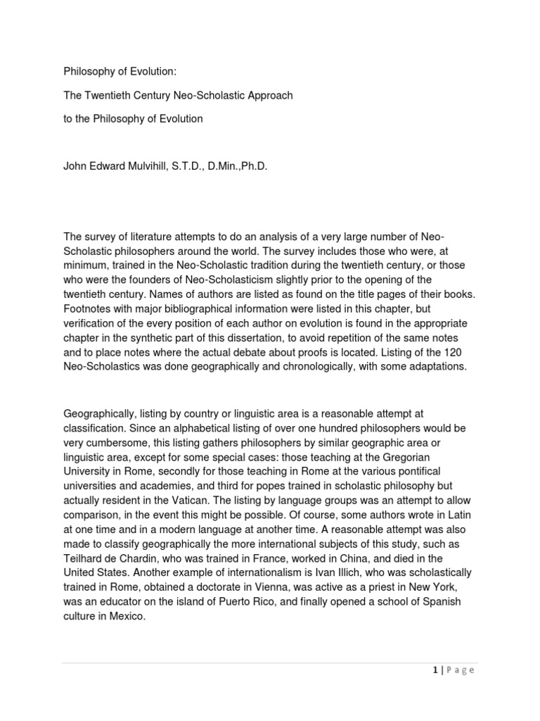 Thomistic Philosophy History | PDF | Thomism | Positivism