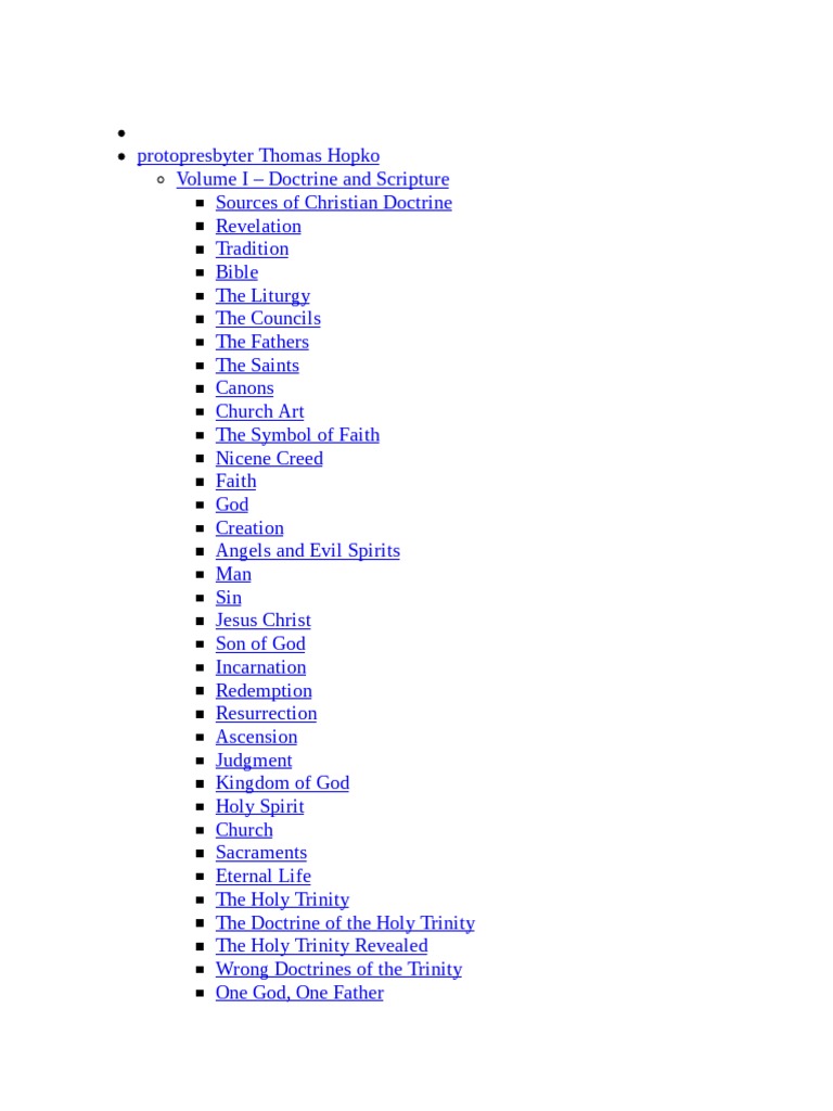 The Orthodox Faith | PDF | Trinity | God In Christianity