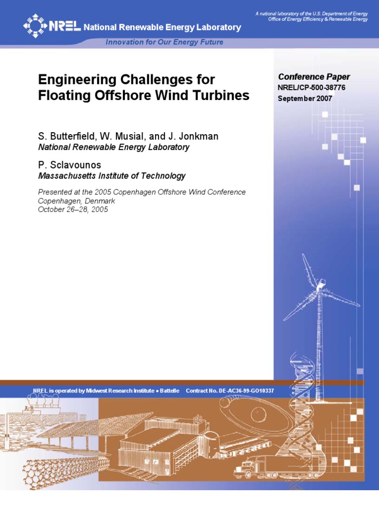 Engineering Challenges For Floating Offshore Wind Turbines | PDF ...