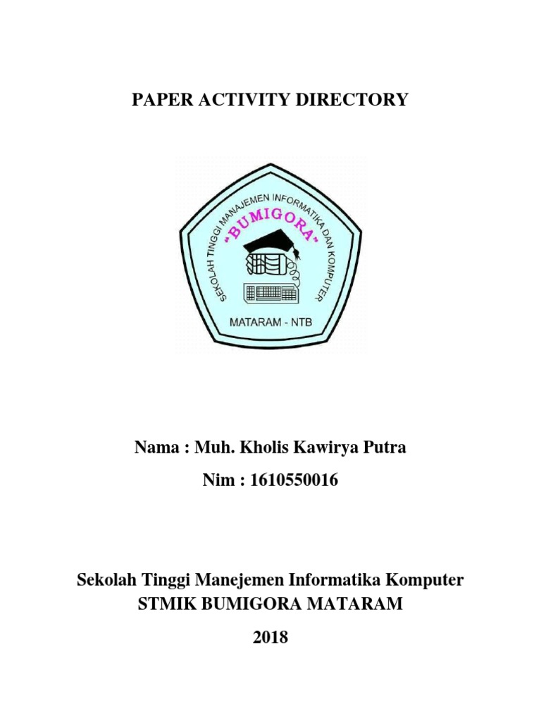 Activity Directory Pdf