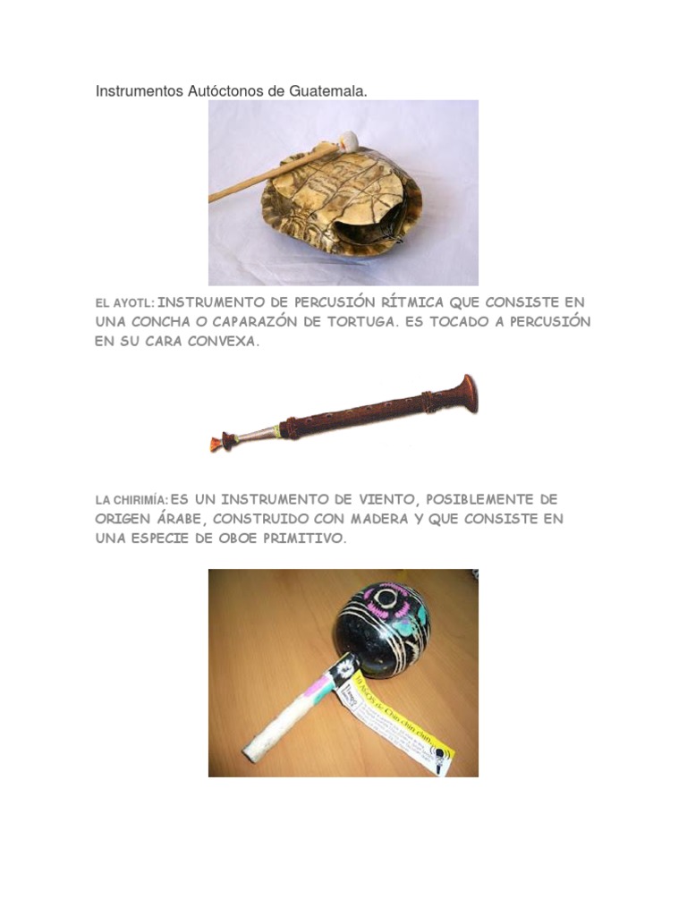 Instrumentos Autóctonos de Guatemala | PDF