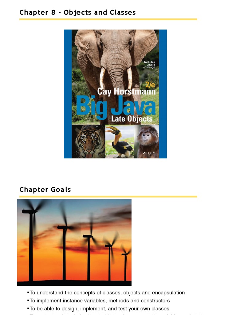 Ch08 Objects and Classes | PDF | Method (Computer Programming) | Constructor (Object Oriented ...