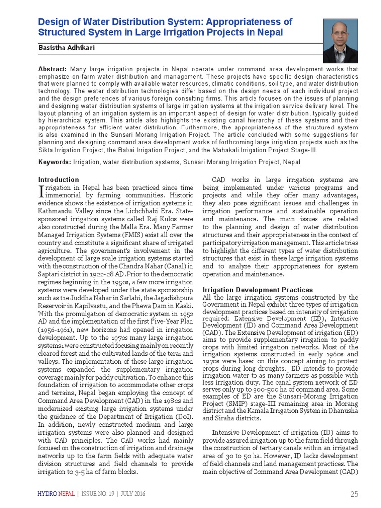 Water Distribution in Nepal's Irrigation Projects | PDF | Irrigation ...