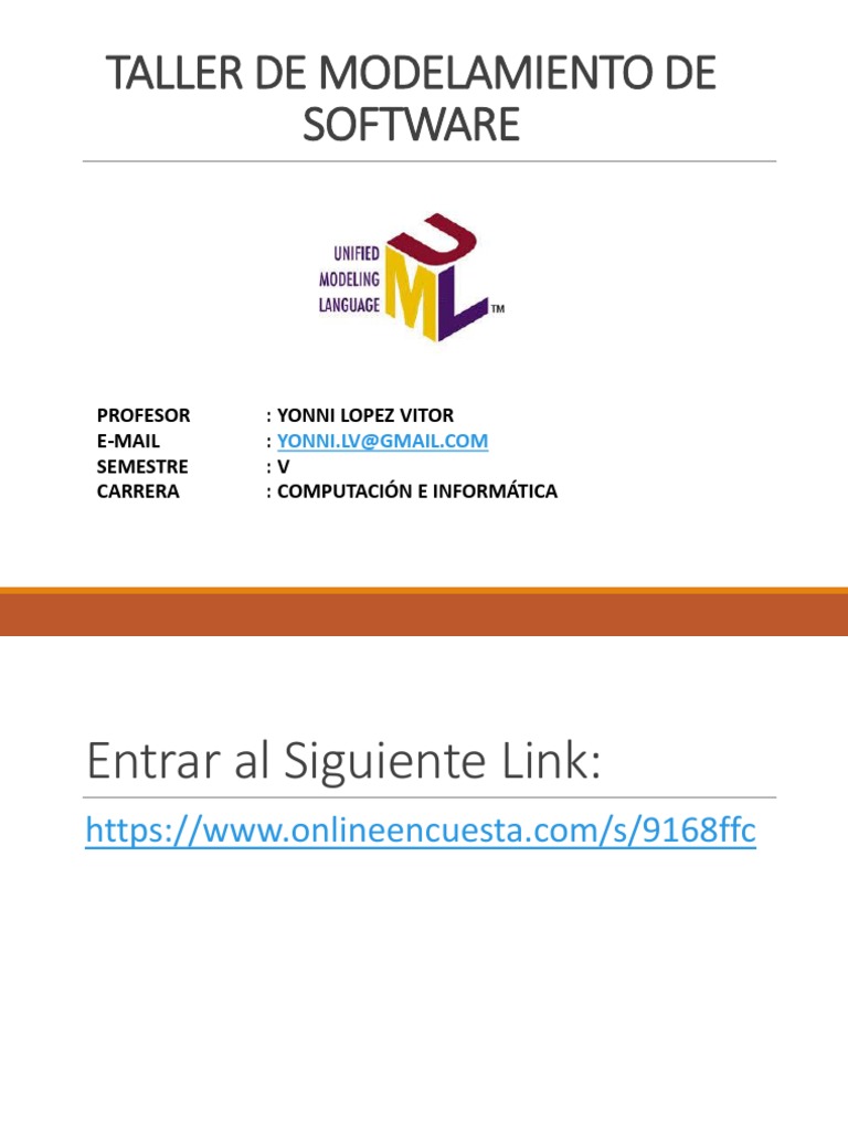 Taller de Modelamiento de Software | PDF