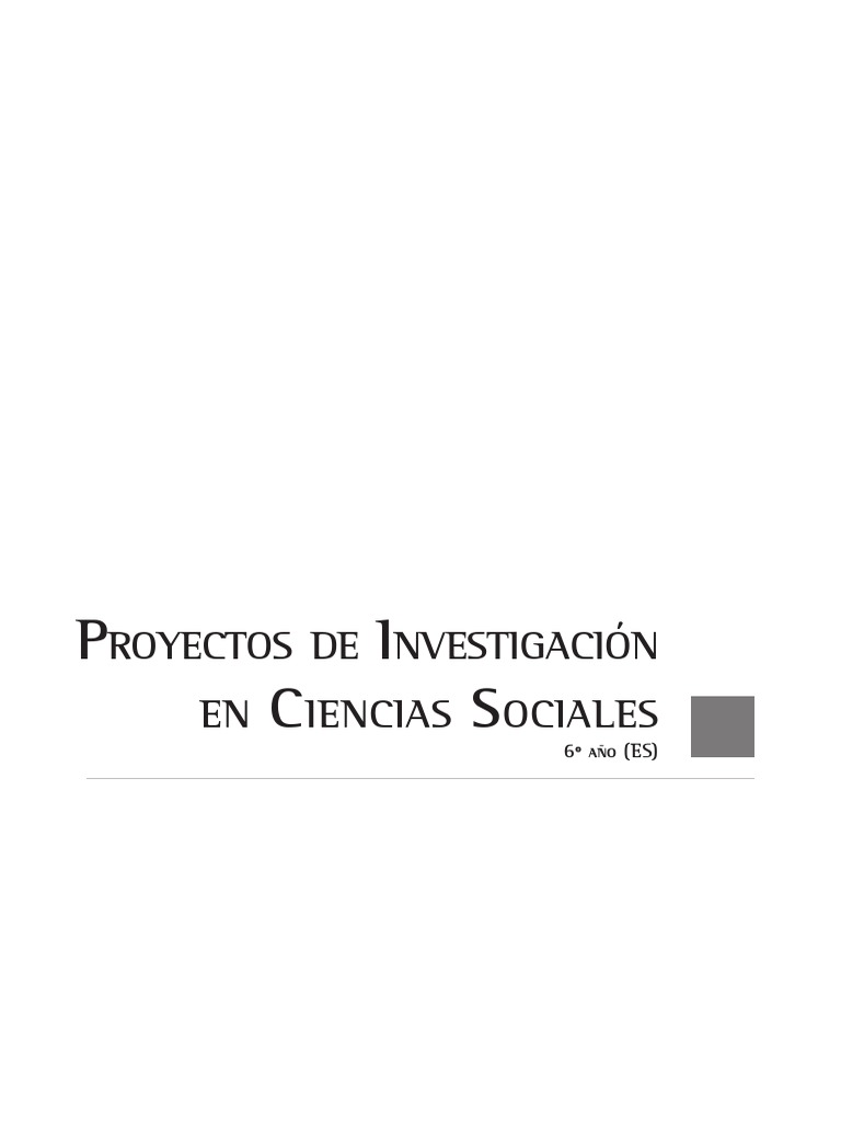 Investigación Social en Secundaria | PDF | Conocimiento | Antropología