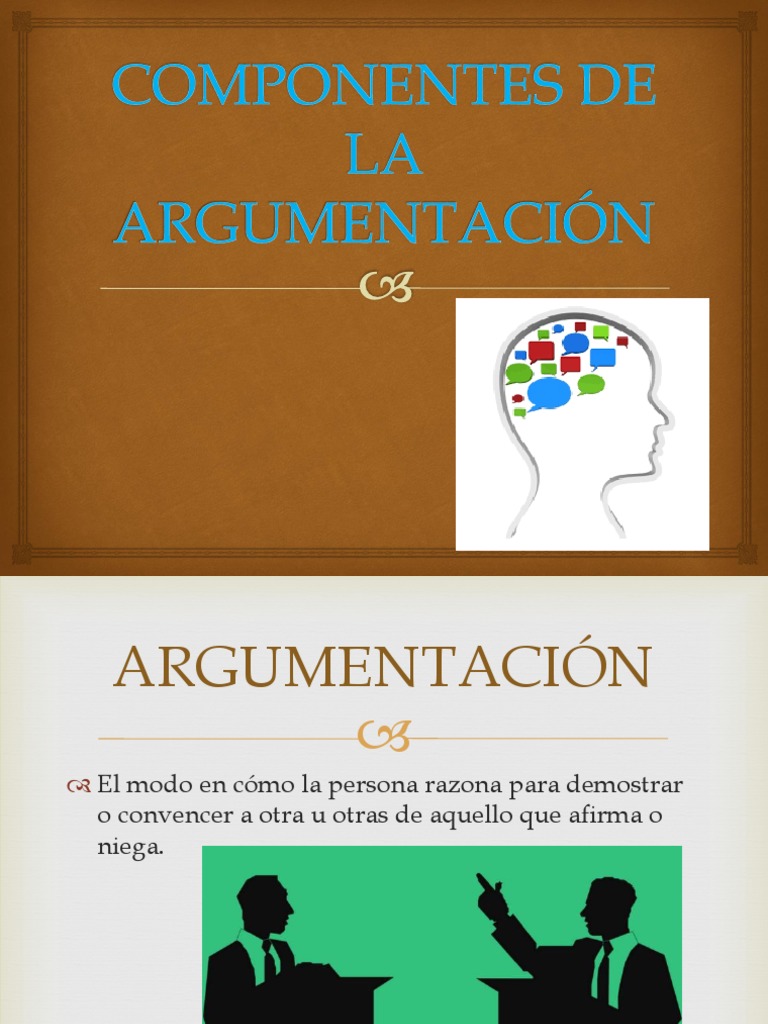 Componentes de La Argumentación | PDF | Falacia | Teoría de la ...