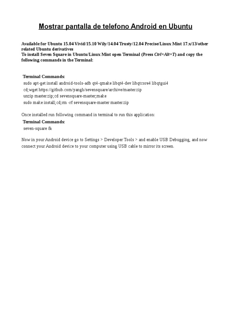 Screen Mirroring Tutorial | PDF