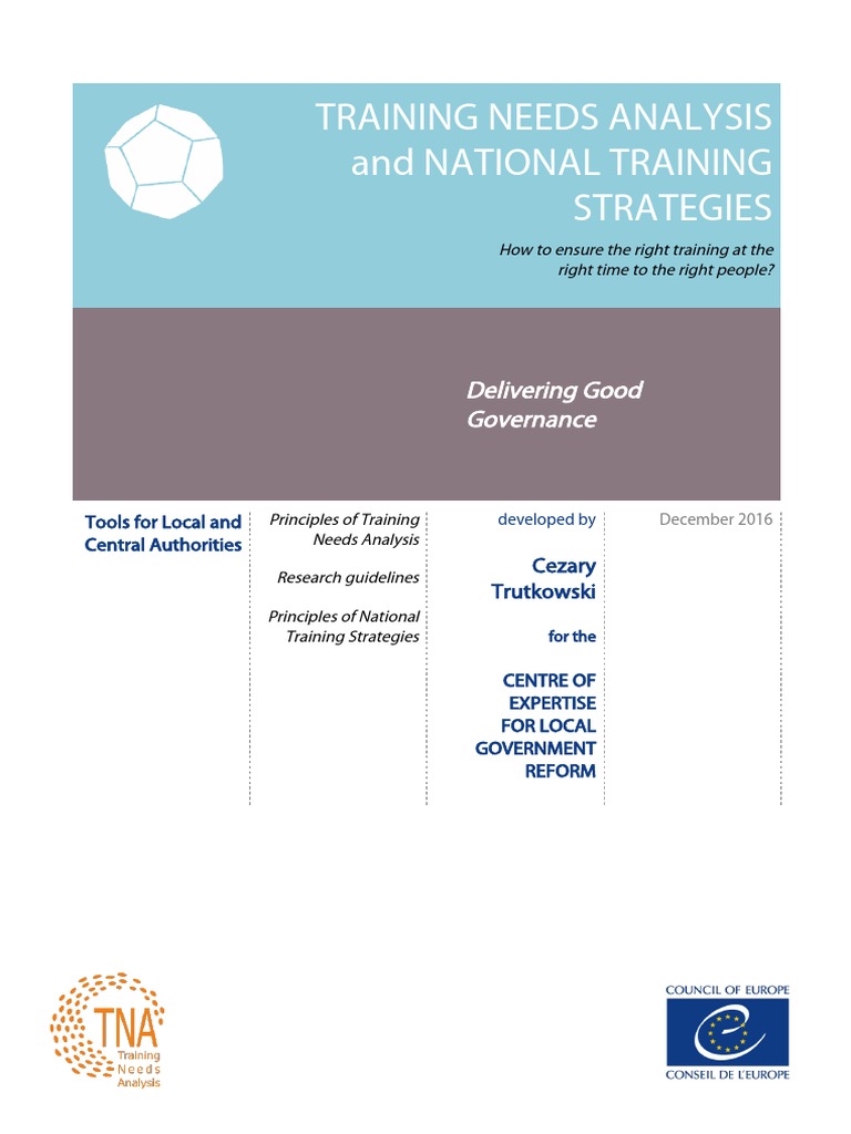 TNA and NTS - TRAINING NEEDS ANALYSIS and NATIONAL TRAINING STRATEGIES ...