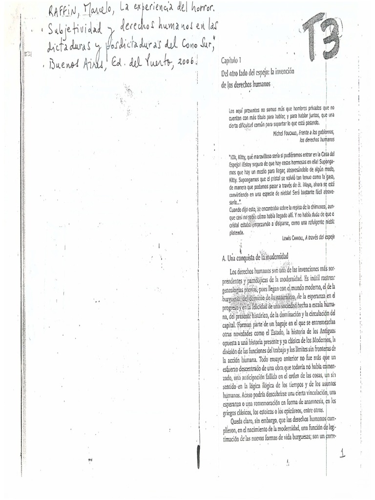 Raffin Cap 1 La Invencion de Los Derechos Humanos | PDF