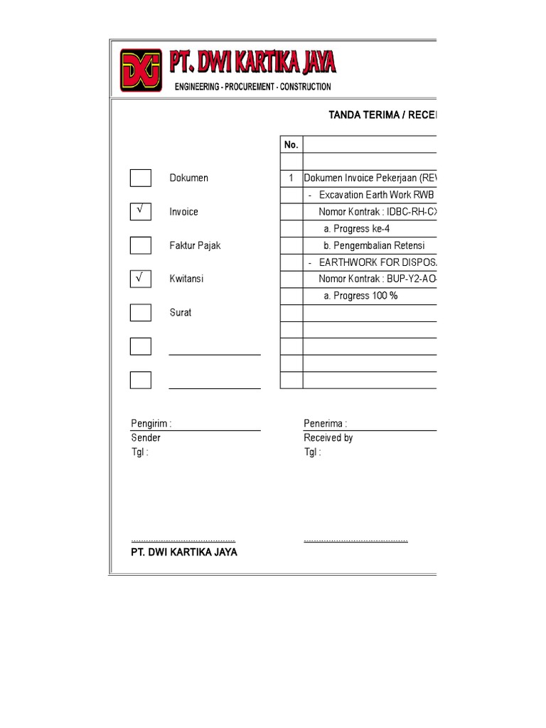 Tanda Terima | PDF