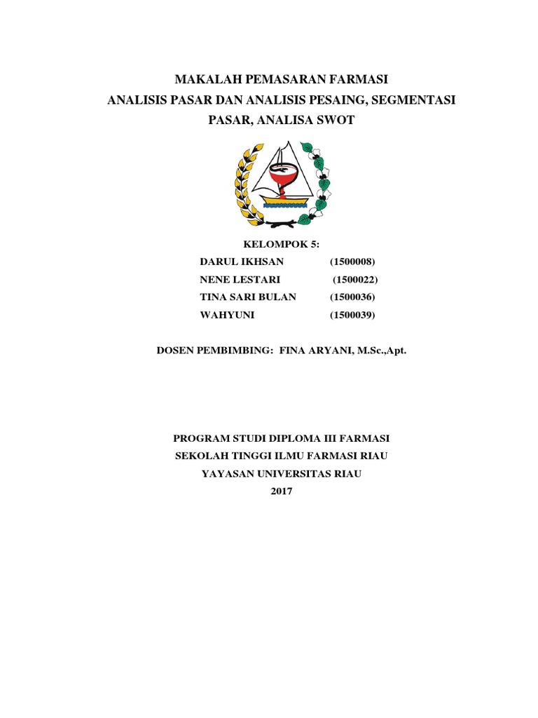 Analisis Pesaing dan Pasar Farmasi | PDF