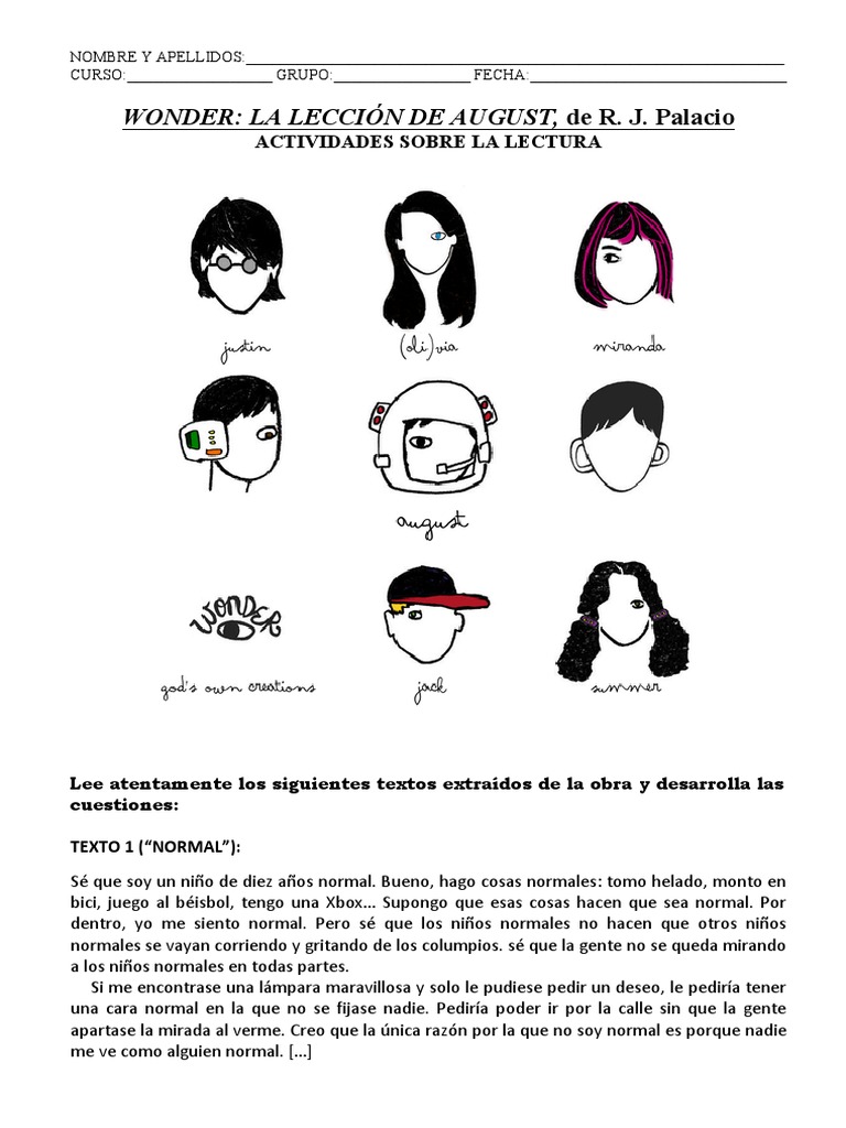 WONDER_TEXTOS+ACTIVIDADES | Narración