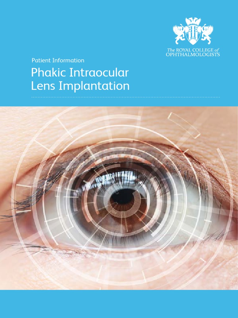 Phakic Intraocular Lens Implantation Patient Leaflet April2017 | PDF ...