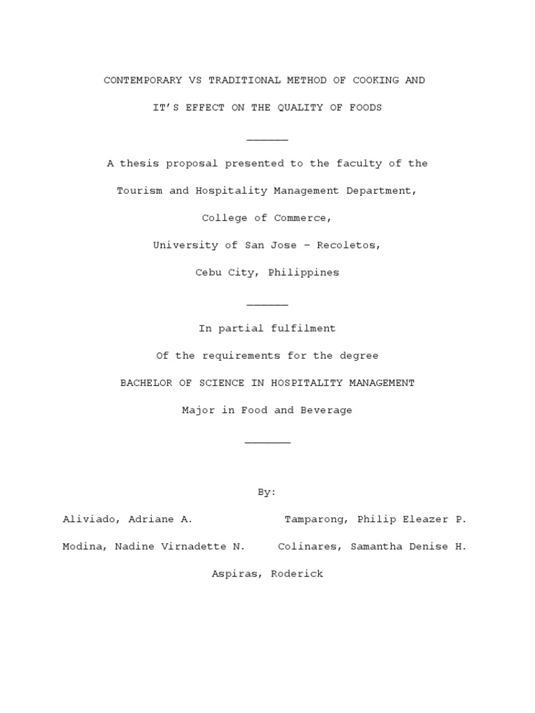 Traditional vs. Modern Cooking Methods | PDF | Foods | Oven