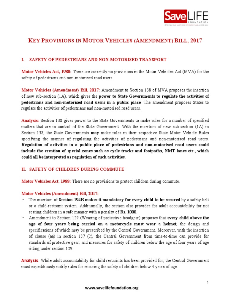 MVA Bill 2017 Analysis | Download Free PDF | Driver's License | Vehicles
