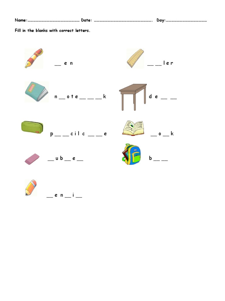 Year 1 English Exercise | PDF