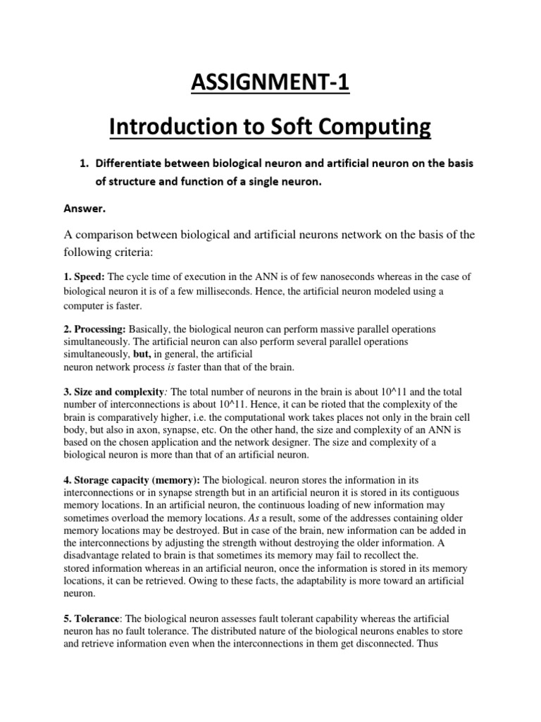 Introduction To Soft Computing | PDF | Brain | Neuron