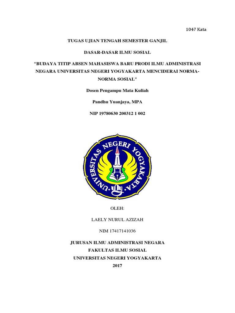 Esai Tentang Titip Absen | PDF