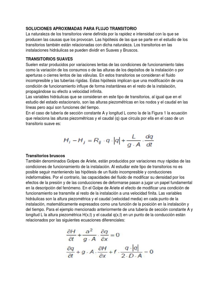 Soluciones para El Flujo Transitorio | PDF | Ecuaciones | Enseñanza de ...