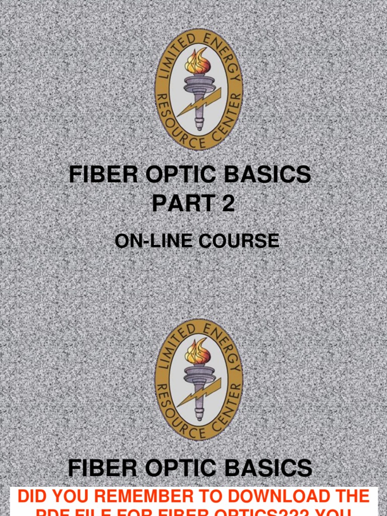 Fiber Optic Cable Types and Selection Criteria | PDF | Optical Fiber ...