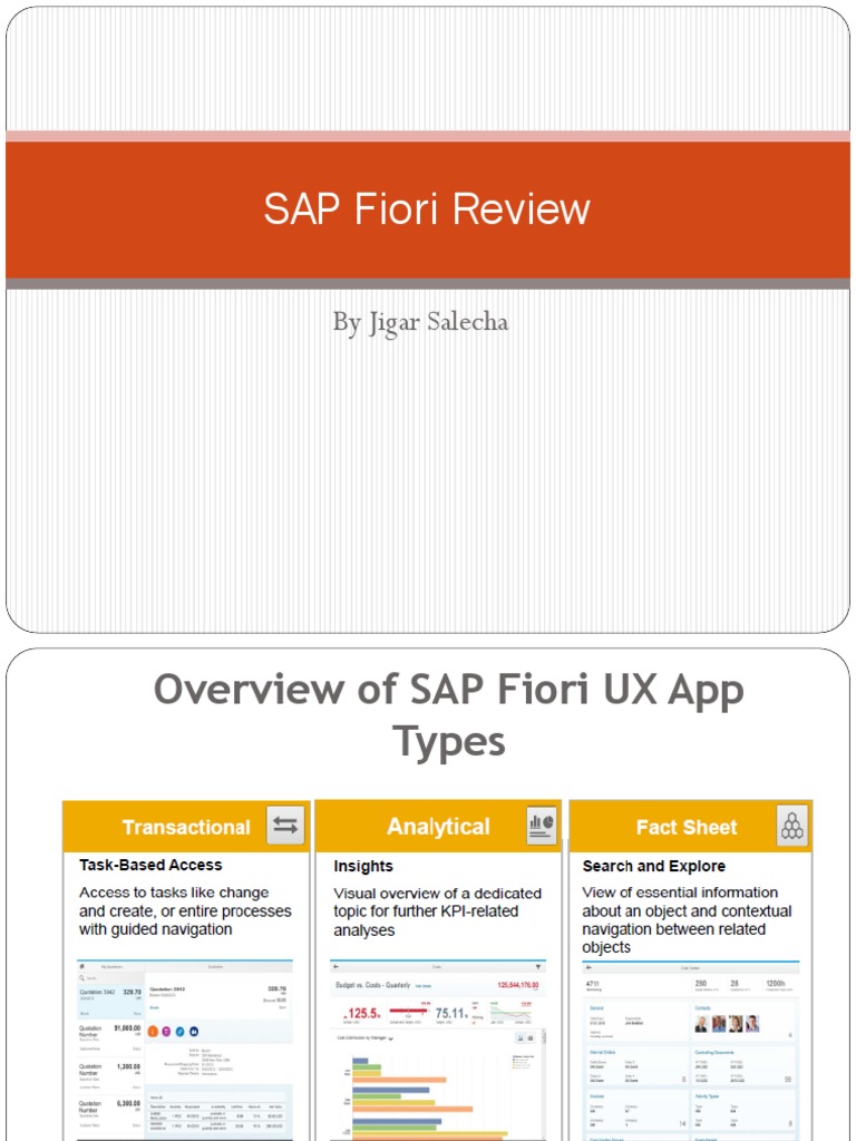 SAP Fiori Review-Day2 | PDF
