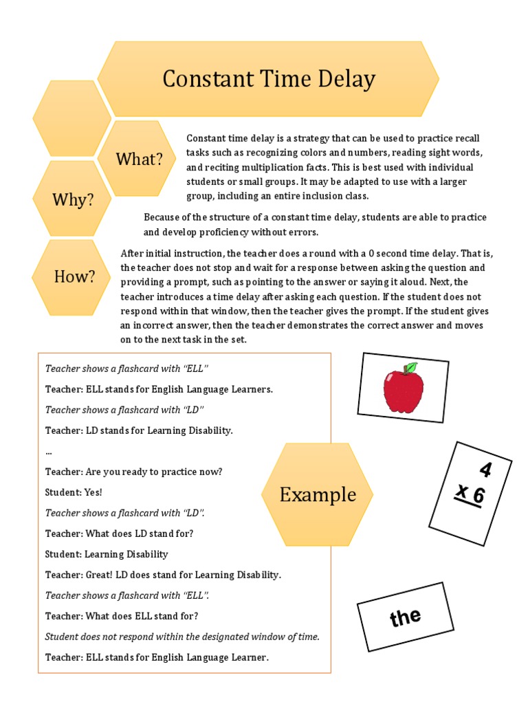 Constant Time Delay | PDF | Learning Disability | Question