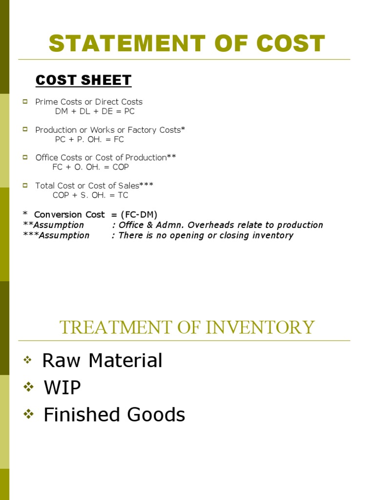 Cost Sheet | PDF | Computers