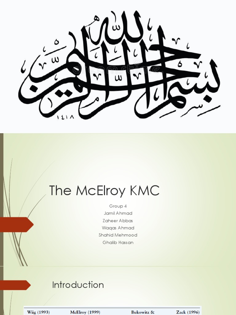 Mcelroy Knowledge Management Cycle | PDF | Knowledge | Memory