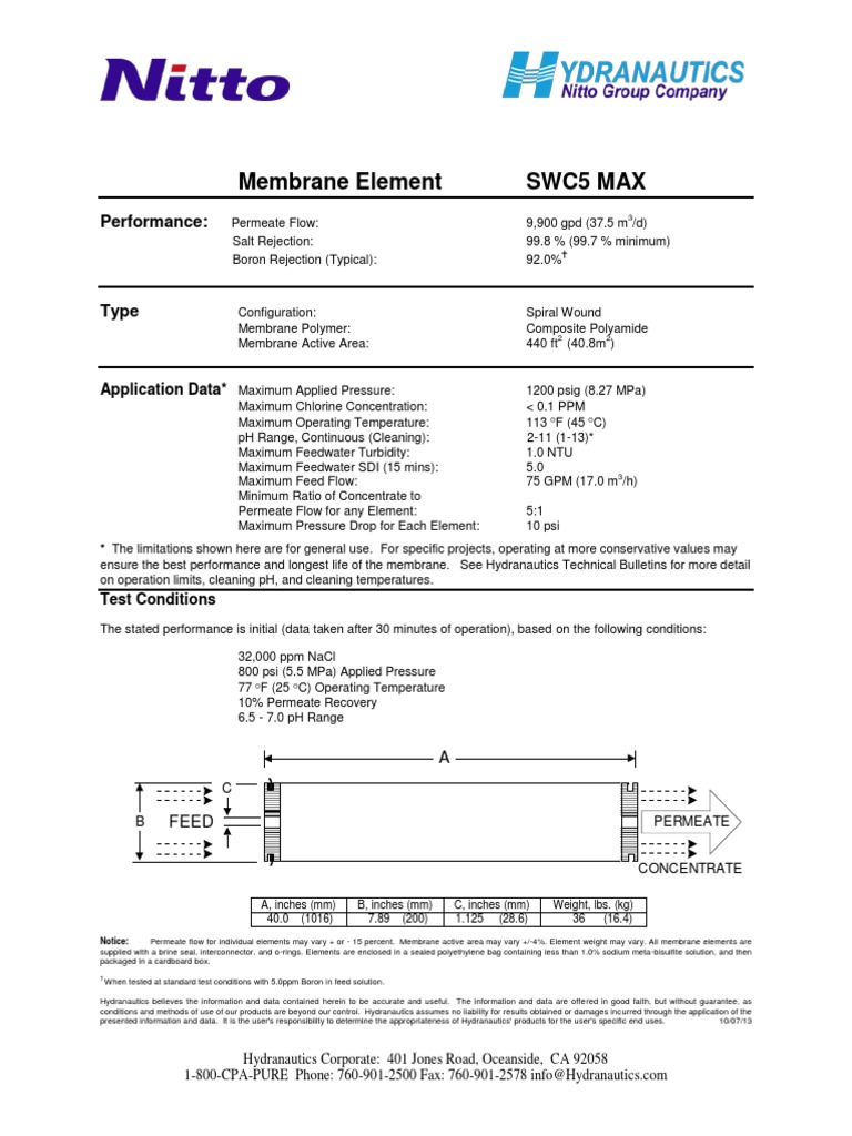 BQUA - Swc5 Max | PDF | Sodium Chloride | Chemical Substances