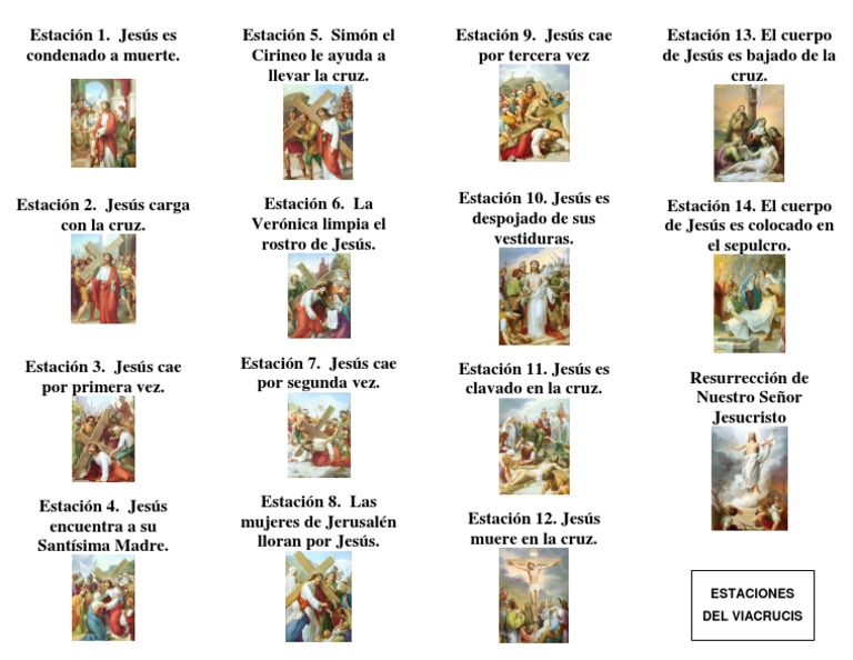14 Estaciones del Viacrucis | PDF | Religión y espiritualidad