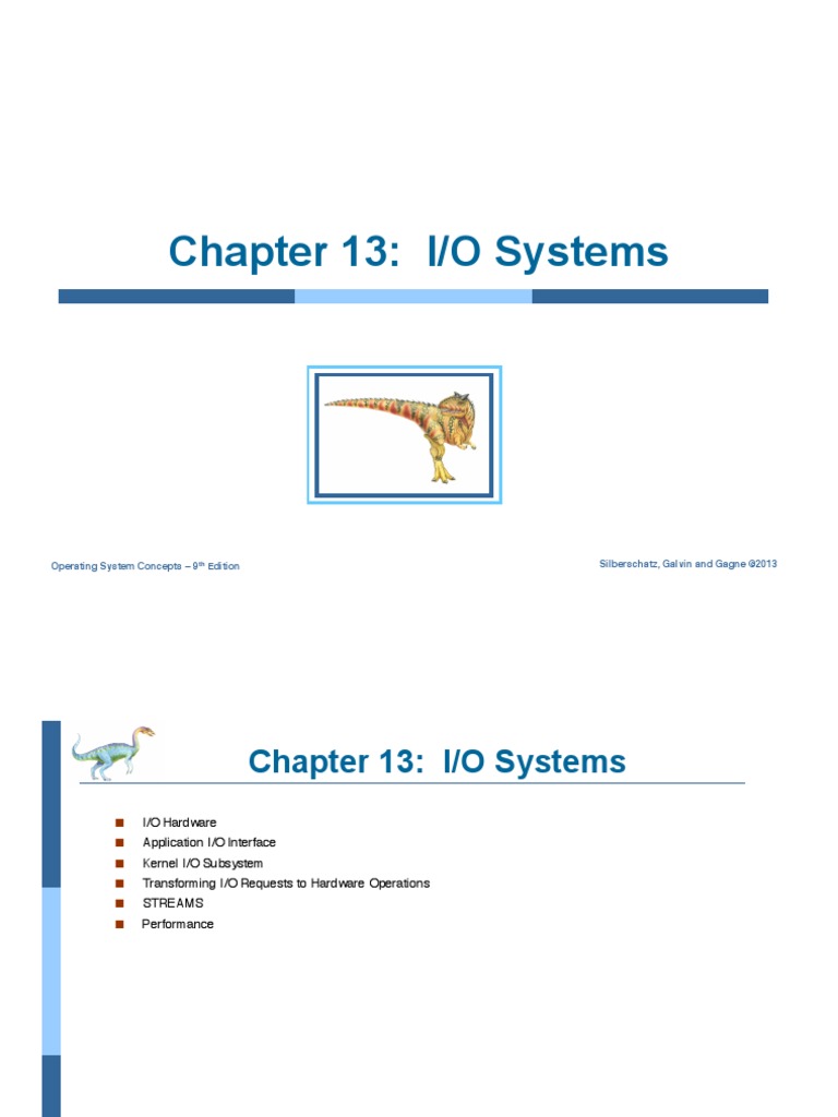 CH 13 | PDF | Operating System | Input/Output