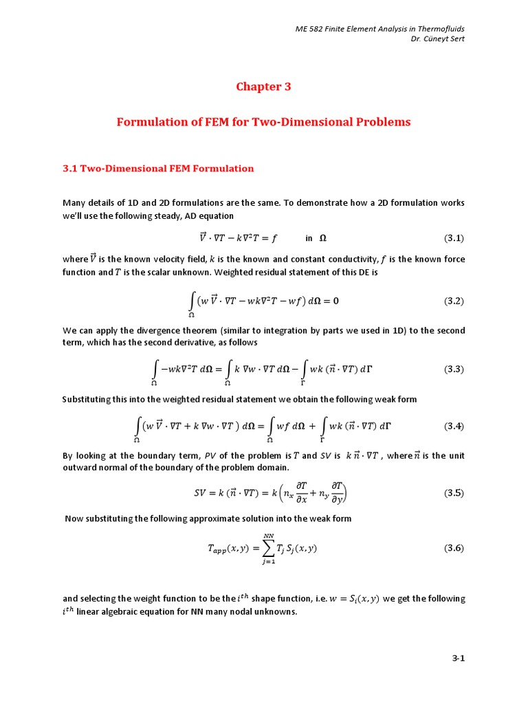 Formulation of FEM For Two-Dimensional Problems | Download Free PDF ...