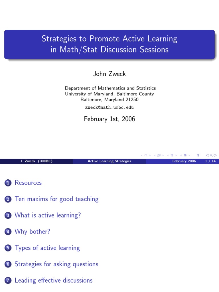 Active Learning Strategies | PDF | Teaching Assistant | Reading Comprehension