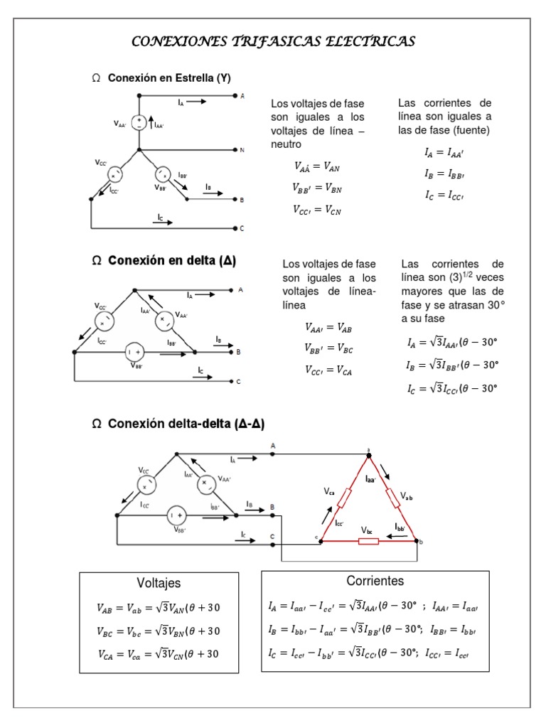 Conexiones Trifasicas | Electromagnetismo | Electricidad