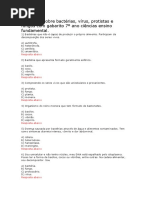 Tabela de Bacterioses e Causadores | PDF | Salmonella | Bactérias