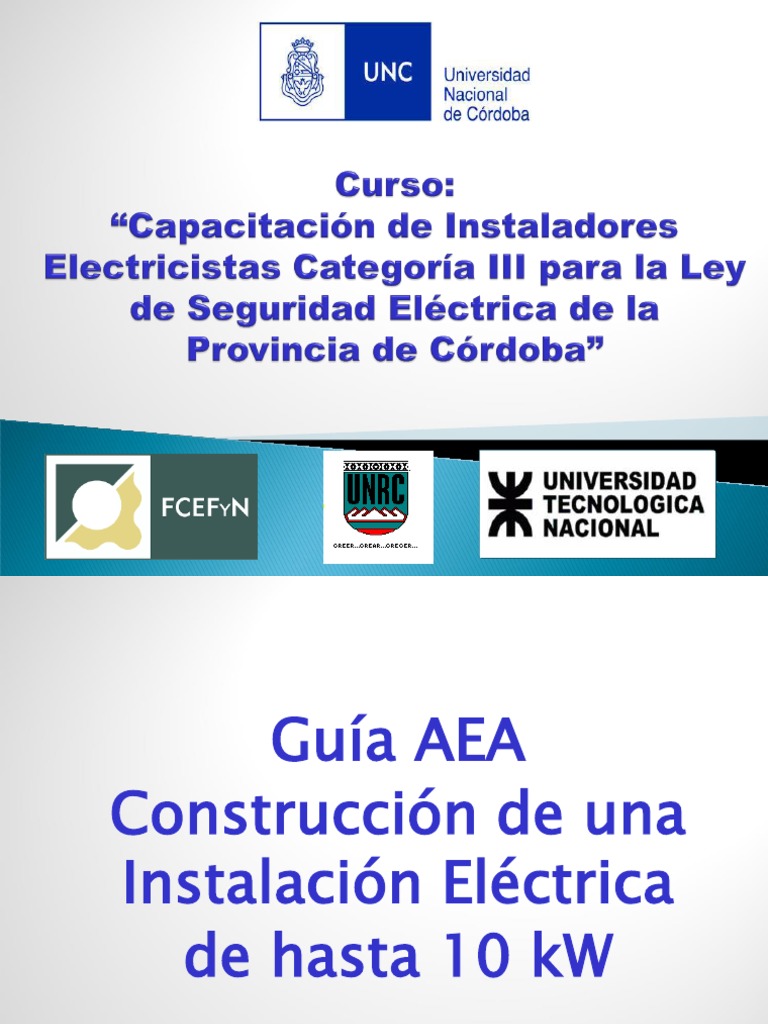 Explicación Guia AEA 10 KW PDF | PDF | Corriente eléctrica | Ingenieria Eléctrica
