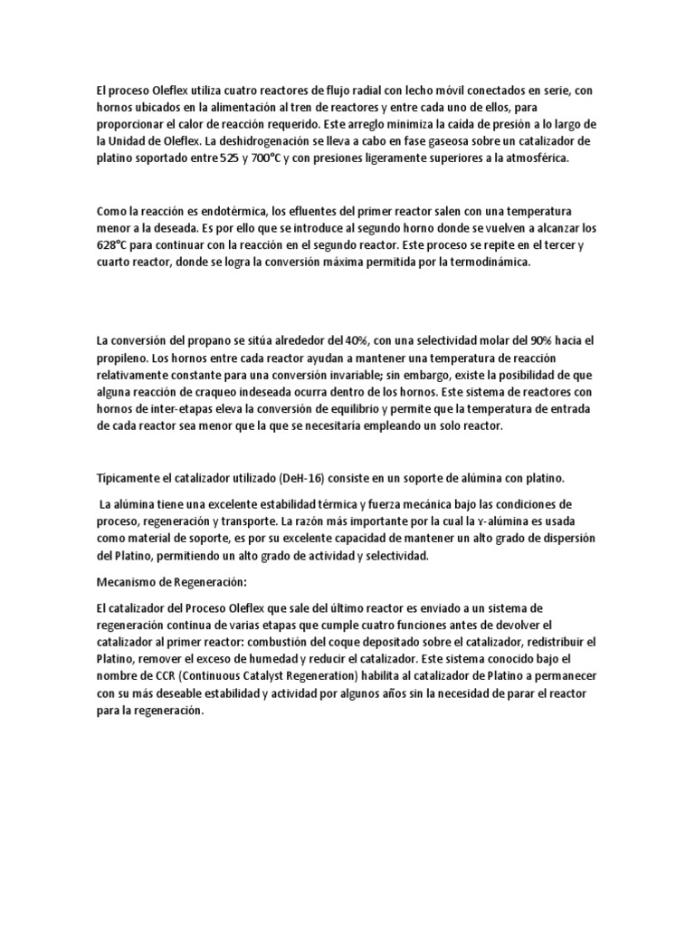 El Proceso Oleflex | PDF