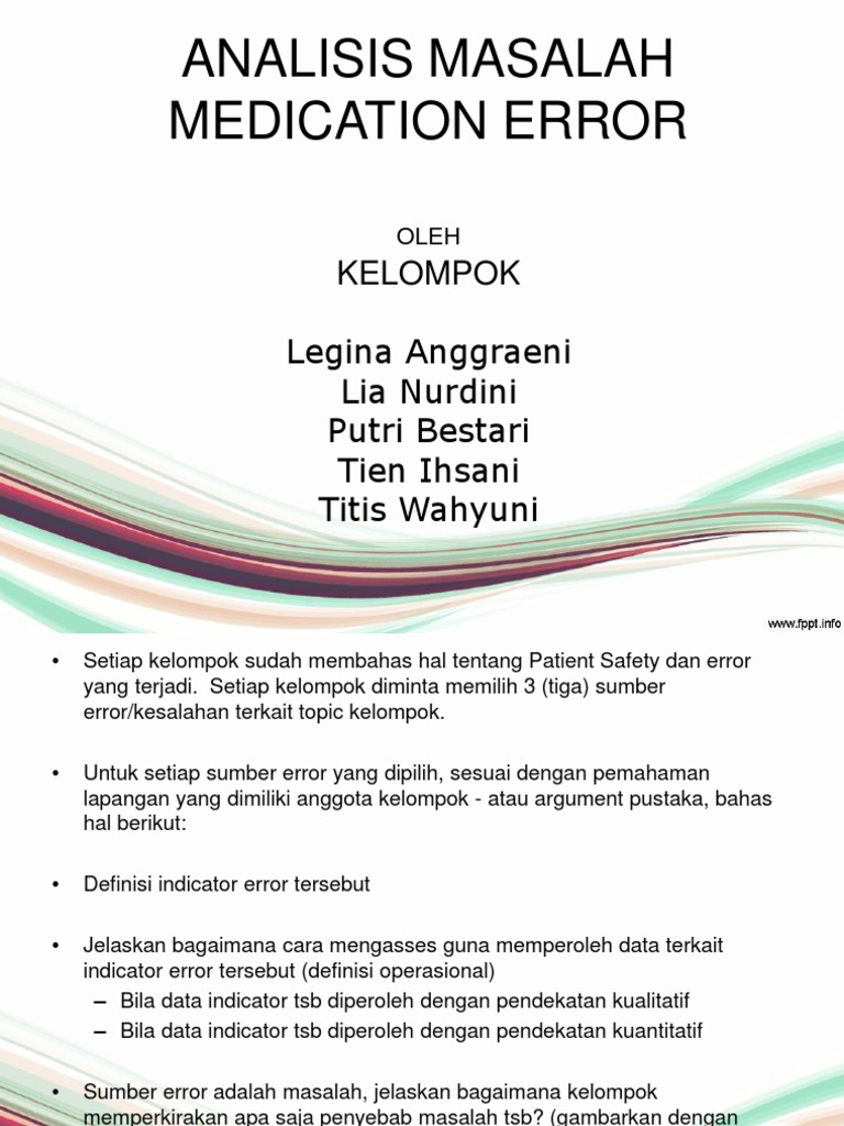 Fishbone Medication Errors | PDF