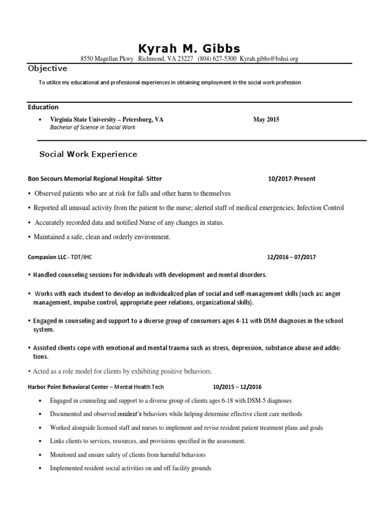 Portfolio | PDF | Nursing | Social Work