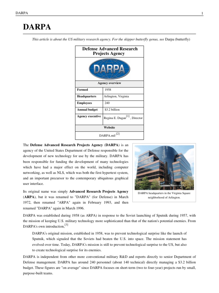 darp | Darpa | Science And Technology