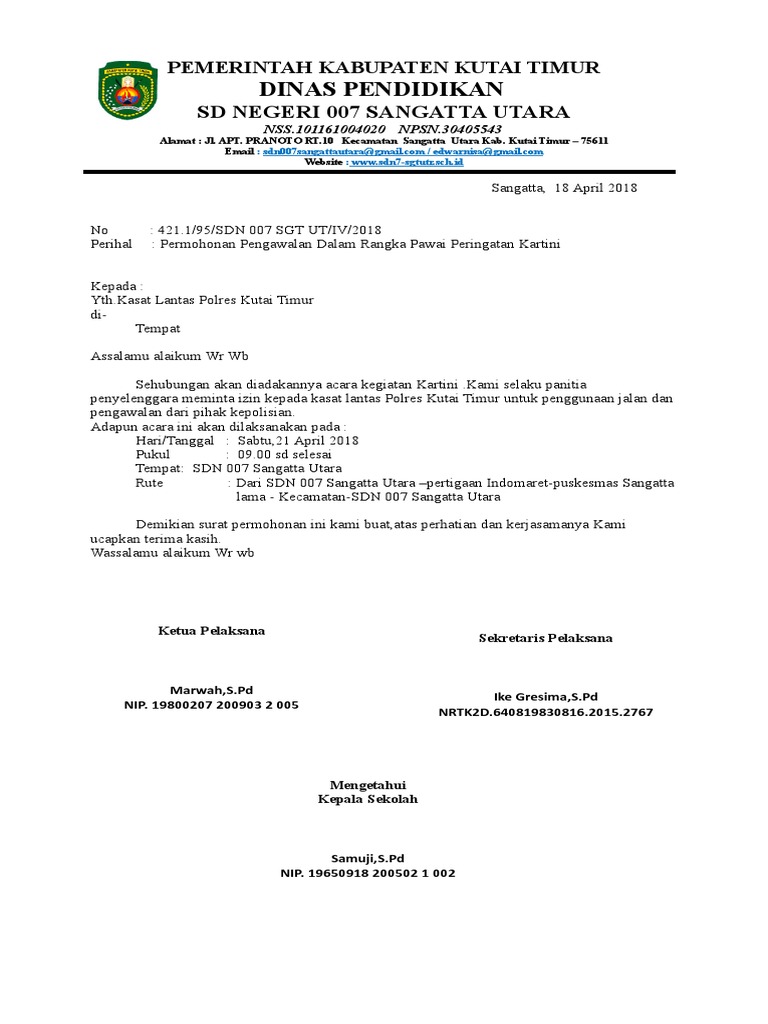 Surat Ijin Rame | PDF